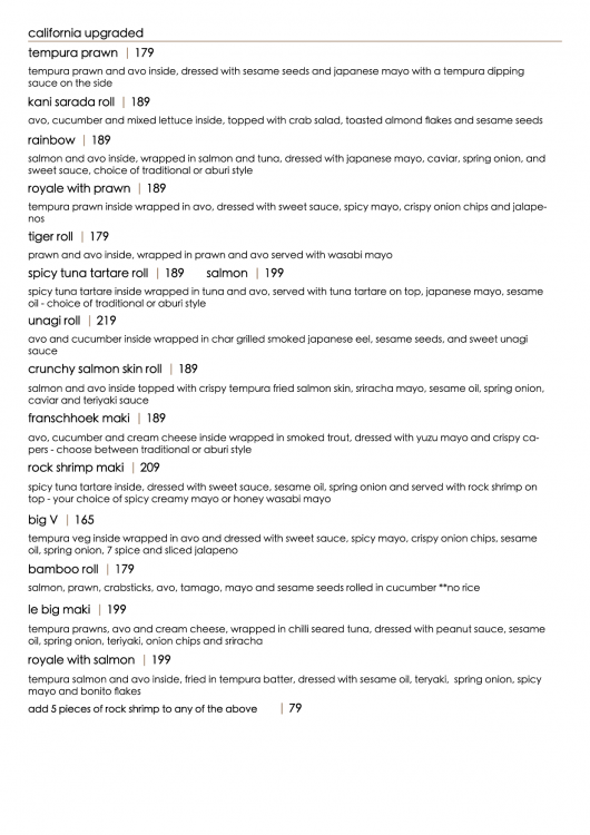 Our Menu - Salmon and Brine