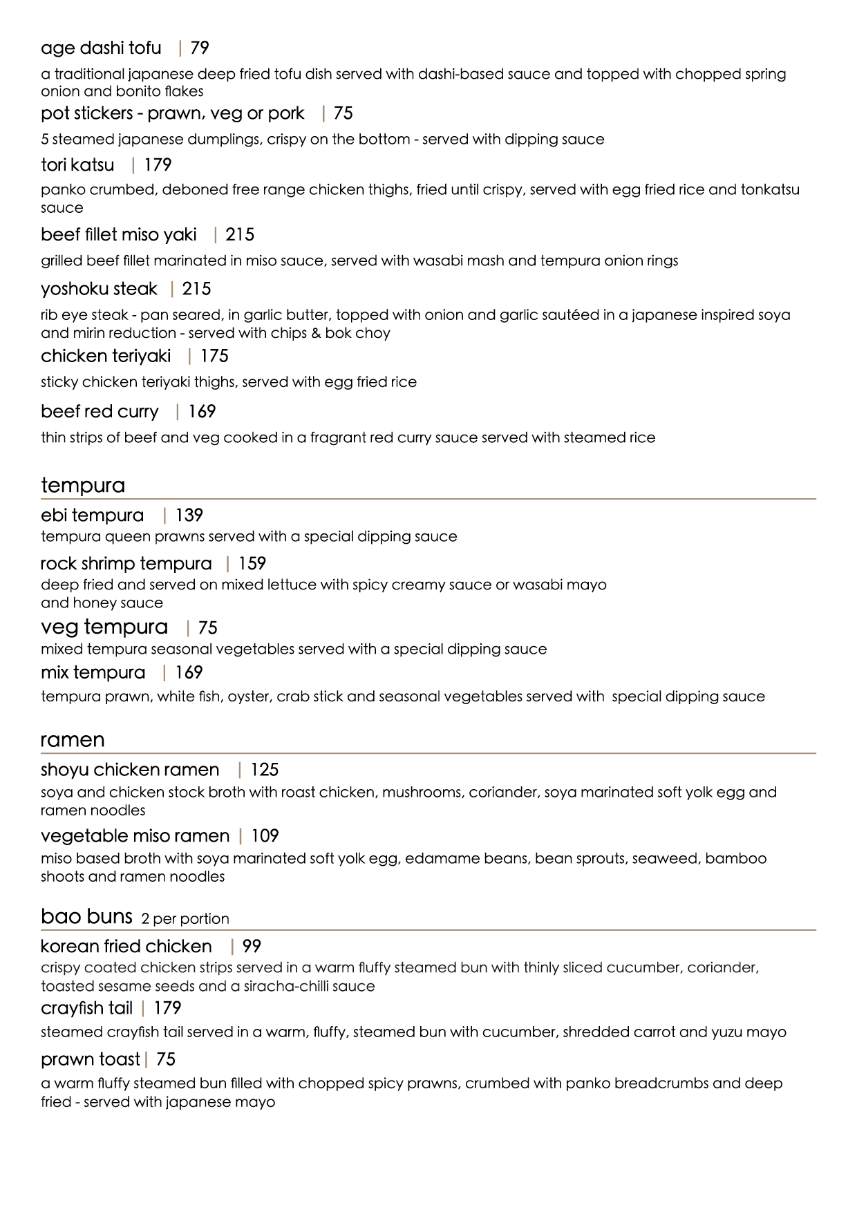 Our Menu - Salmon and Brine