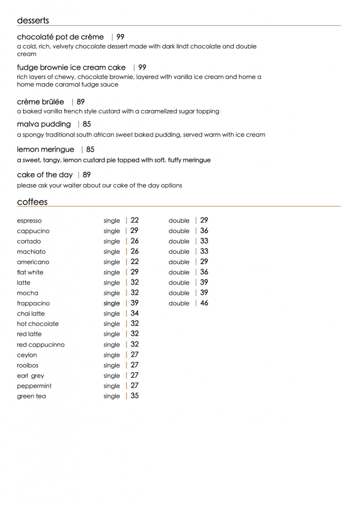 Our Menu - Salmon and Brine